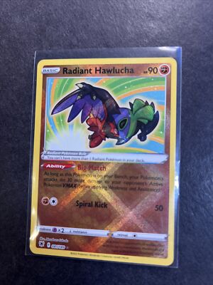 Radiant Hawlucha - 081/189 Astral Radiance SHINY Holo Rare Pokemon ...