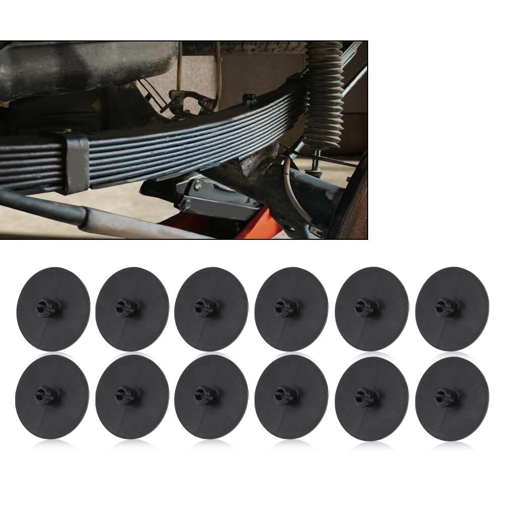 12pcs 2" Leaf Spring End Tip Pad Anti Squeak Insert Cushion Plastic ...