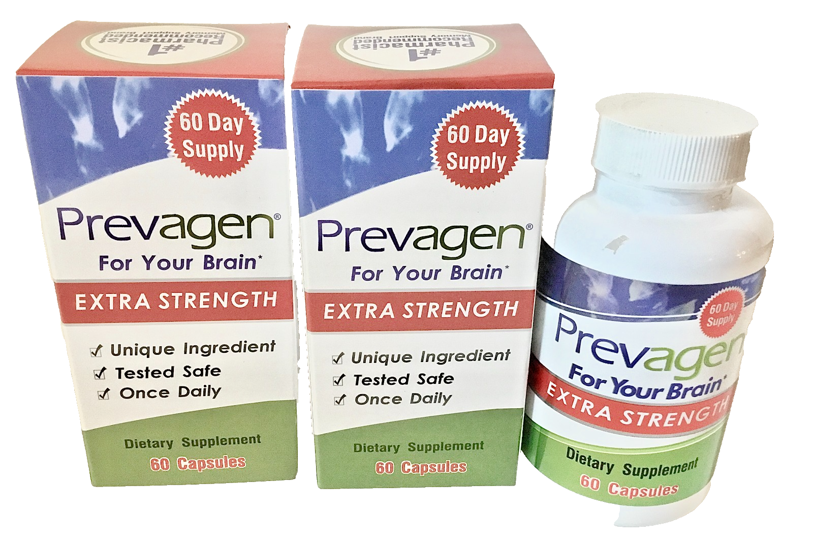 PREVAGEN EXTRA STRENGTH 20mg CAPSULES 60 CT - (2 PACK) - SEALED FREE ...