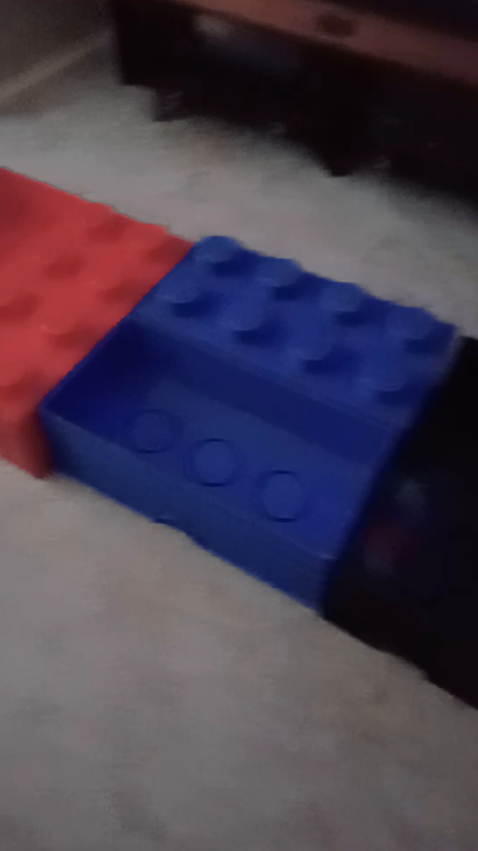 3x LEGO Heavy Duty Storage Containers Rectangular Brick -8 Stud - Red ...