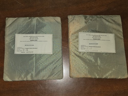 2X BODY ARMOR, MODULAR TACTICAL VEST BALLISTIC PANEL, SIDE PLATE ...