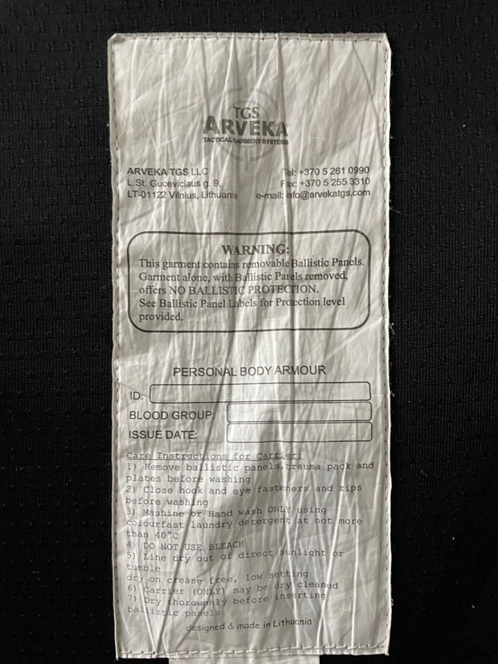 Body Armour / Plate Carrier with ballistic inners / No Plates | eBay UK