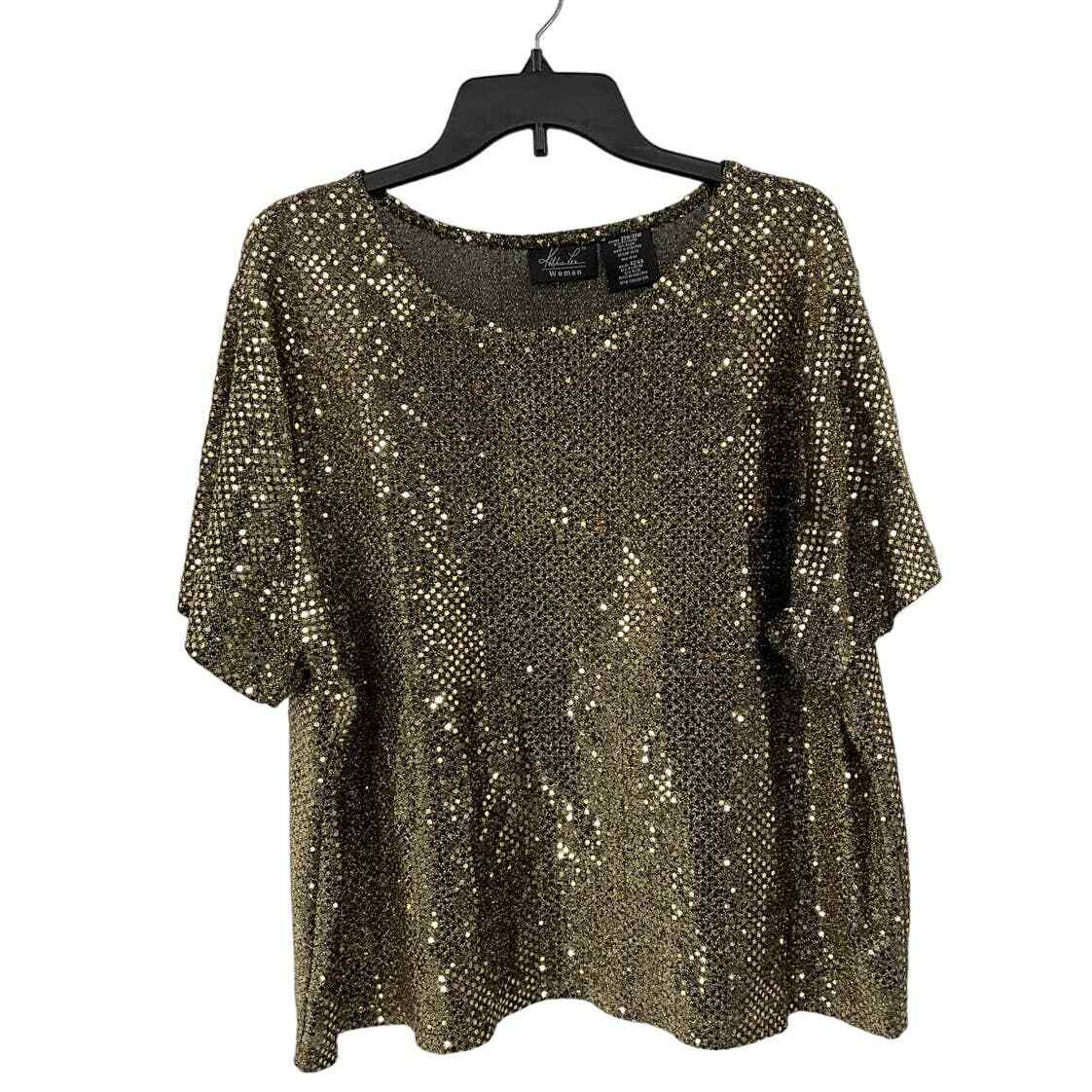 Vintage Gold Sequin Top Kathie Lee collection - Gem