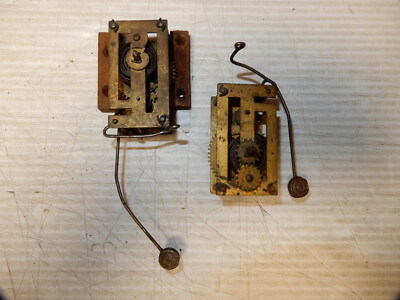 2 ANTIQUE CLOCK ALARM MOVEMENTS | eBay