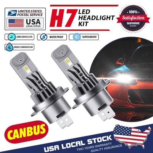H7 LED Headlight CANbus Bulbs Kit High/Low Beam For Mercedes-Benz C300 ...