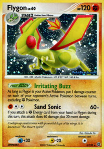 Pokemon Moderately Played Flygon - 5/132 - Holo Rare English ...