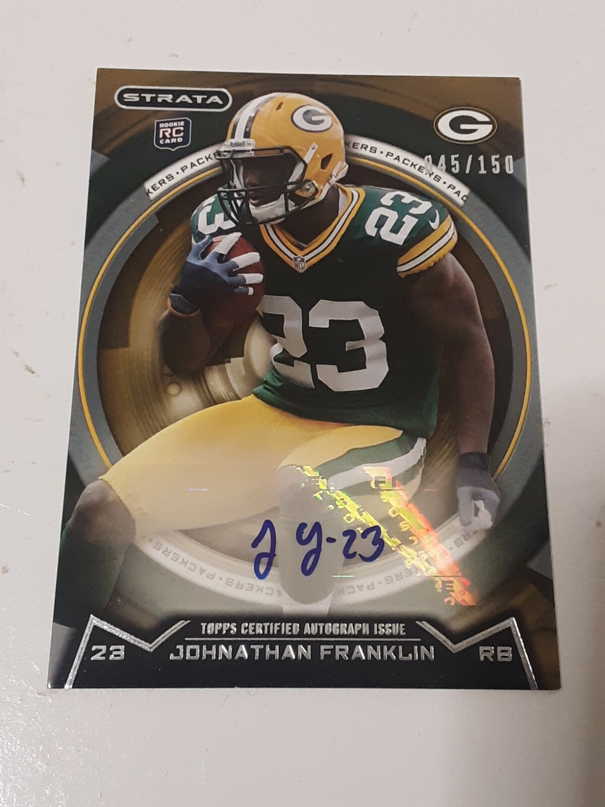 Johnathan Franklin Green Bay Packers 2013 Topps Strata Certified ...