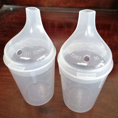 Plastic Feeding Cup wide SPOUT Adult Feeder Beaker Hospital Mug ...