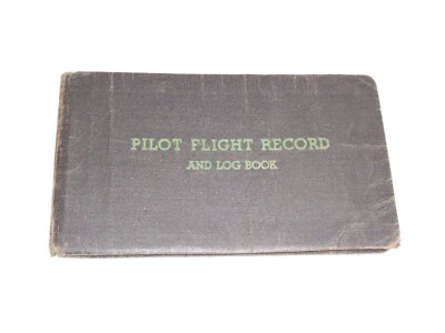 Pilot Flight Record & Log Book Used 1955-1971 DuPage IL Information ...