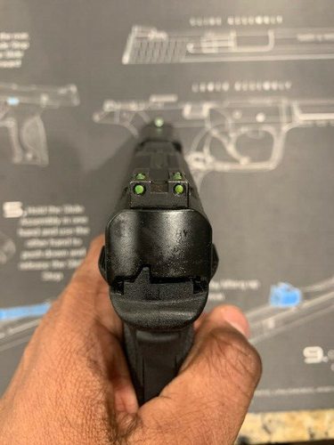 Hiviz LiteWave H3 S&W M&P 9EZ 9EZN321 Night Sight for sale online | eBay