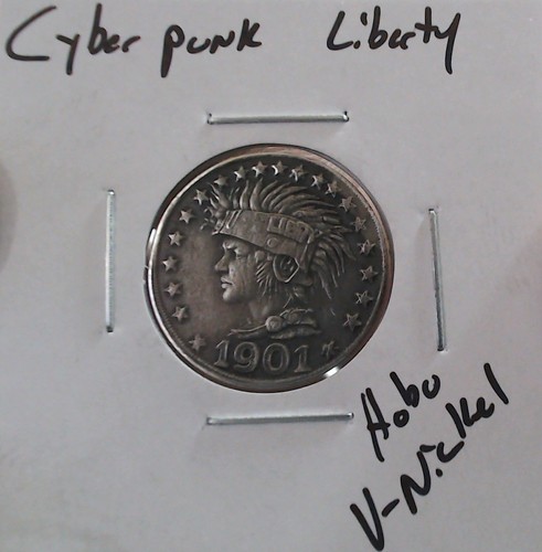 HOBO Punk / Cyberpunk Lady Liberty Made A From REAL Liberty Head V ...