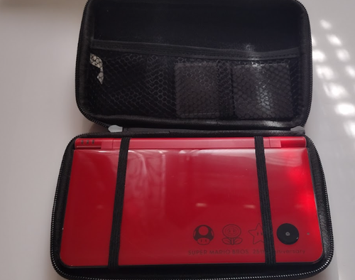 Nintendo DSi XL Red Super Mario 25th Anniversary w/ Charger, Case, 2GB ...