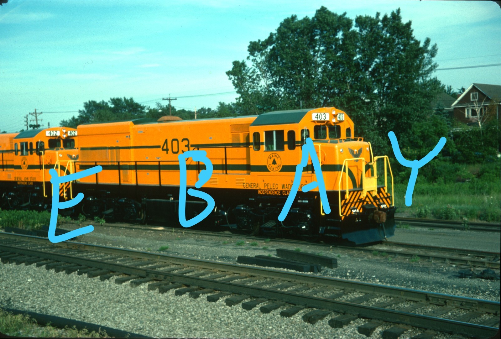 Maine Central MEC U18B #403 ROSTER 1975 Original Kodachrome | eBay