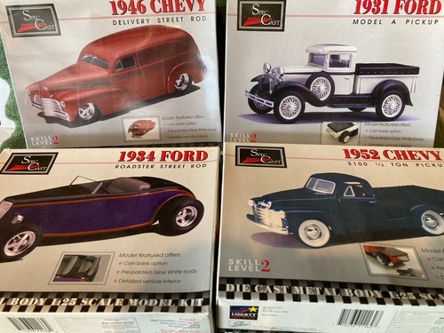 Lot of (4) Spec Cast model kits - 31 Ford, 34 Ford, 46 Chevy, 52 Chevy ...