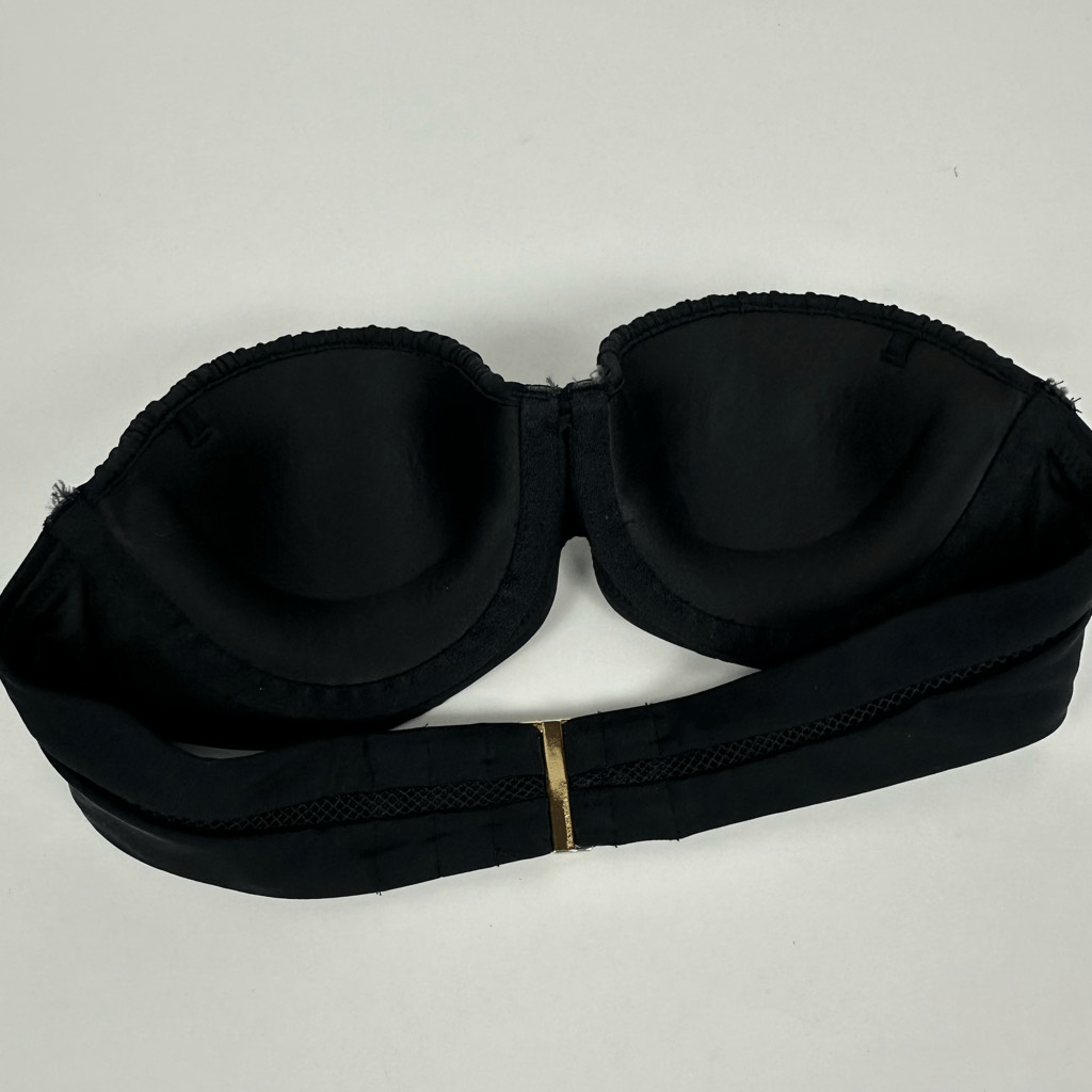 Victoria’s Secret Black Bustier Push-Up Bikini Top 32B | eBay