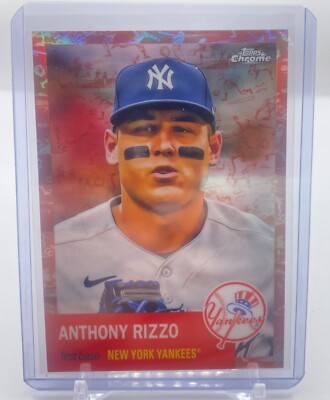 ANTHONY RIZZO 2022 Topps Chrome Platinum ROSE GOLD REFRACTOR /75. First ...