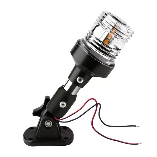 Boat Anchor Light White LED Stern Light for 12-24V Marine Use 3NM | eBay