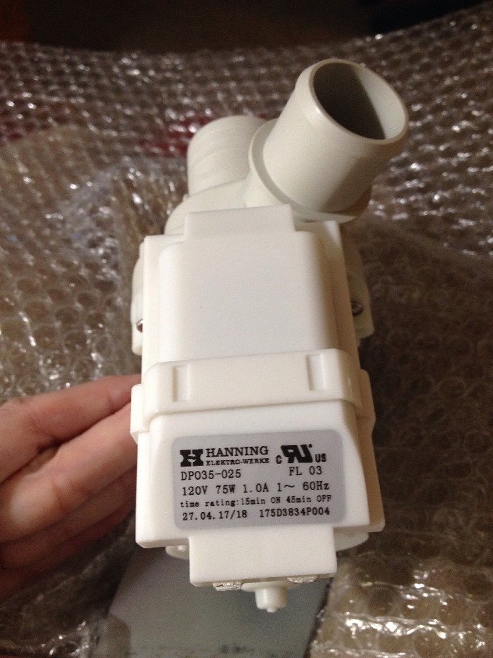 GE Washer Drain Pump WH23X10030 Genuine OEM | eBay