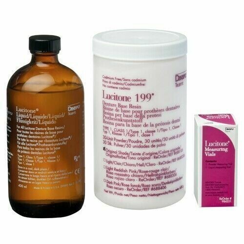 ORIGINAL Dentsply LUCITONE 199 Denture Base Resin - 230gm Powder ...