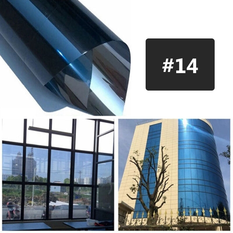 One Way Mirror Window Film Heat UV Reflective Sun Shade Tint Foil Glass ...