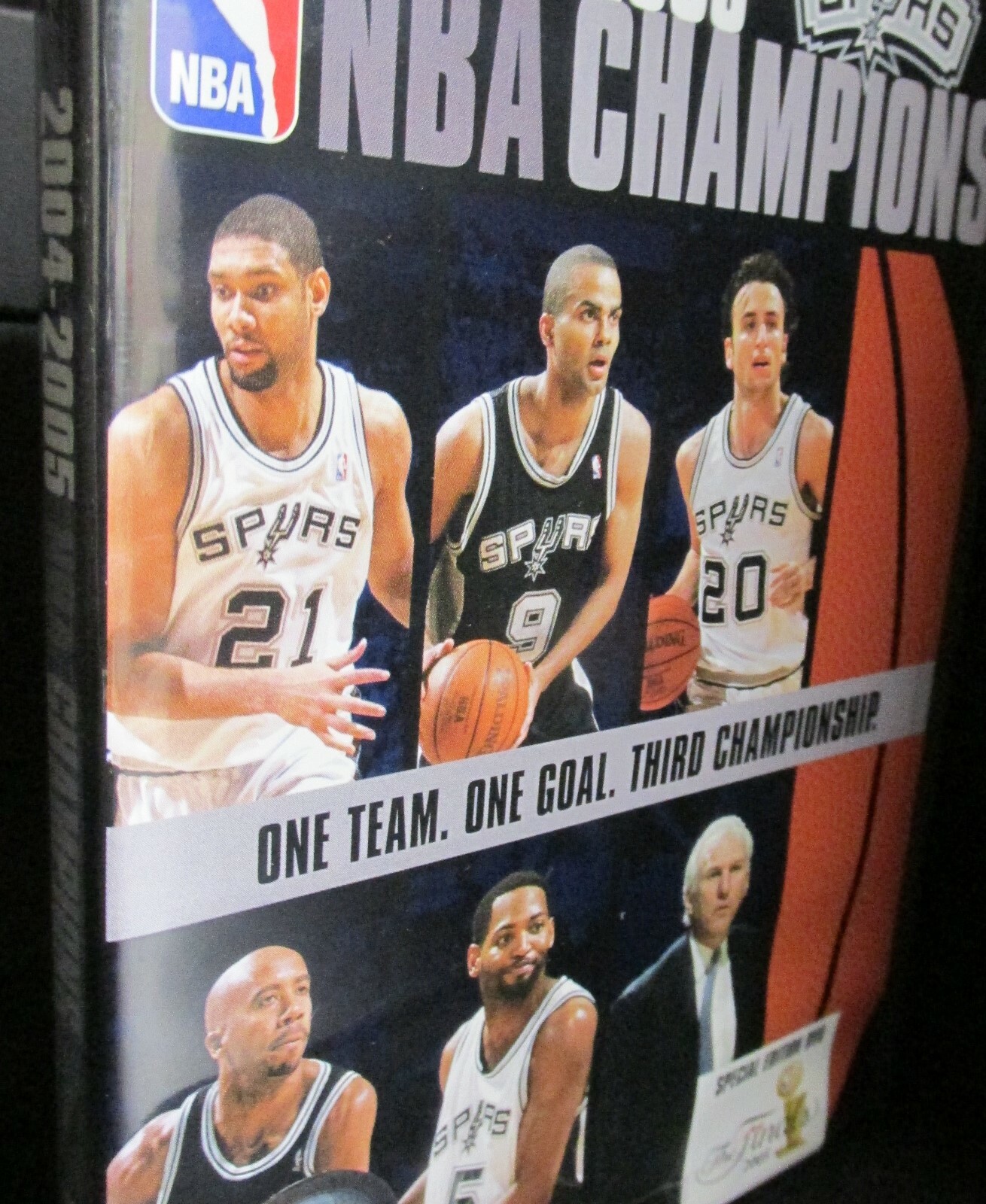 NBA Champions 2005 SAN ANTONIO SPURS DVD,New! NBA Basketball,Tim Duncan ...
