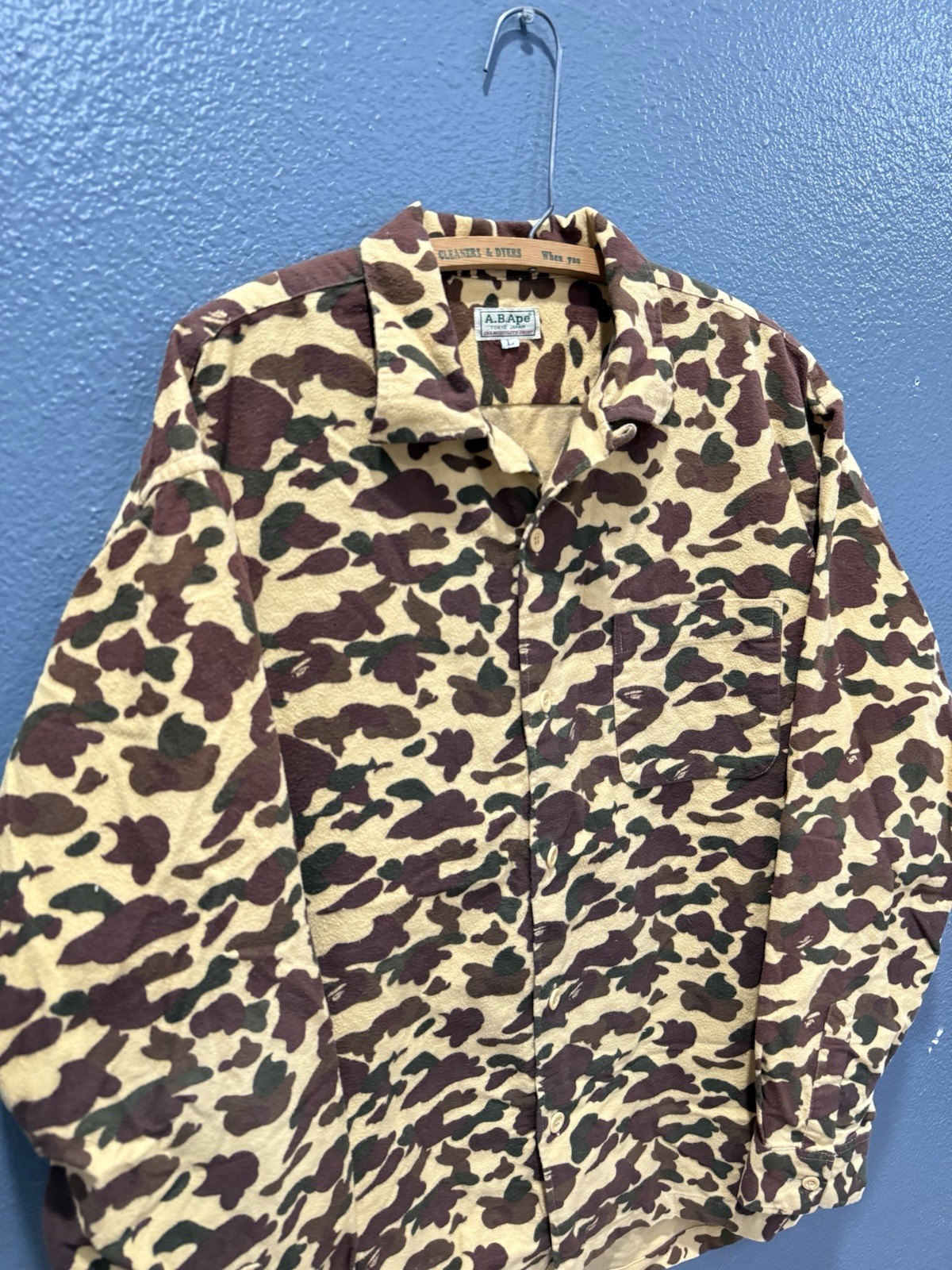 Vintage A Bathing Ape 1st Pattern Camouflage Chamois … - Gem