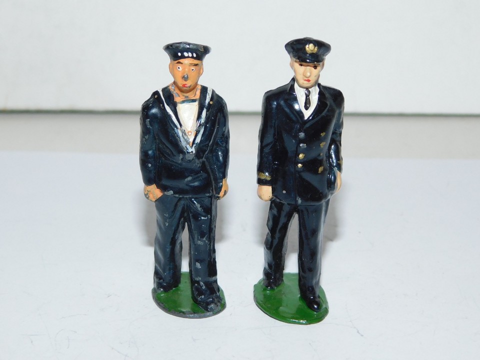 Old Timpo Toys England 1950s Lead, British Royal Navy Officer & Sailor ...