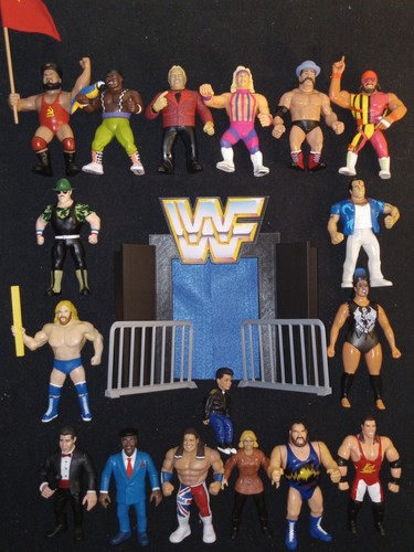 WWF Hasbro Grapplers Gimmicks Heels Faces Bulldog Diana Hart Jarrett ...