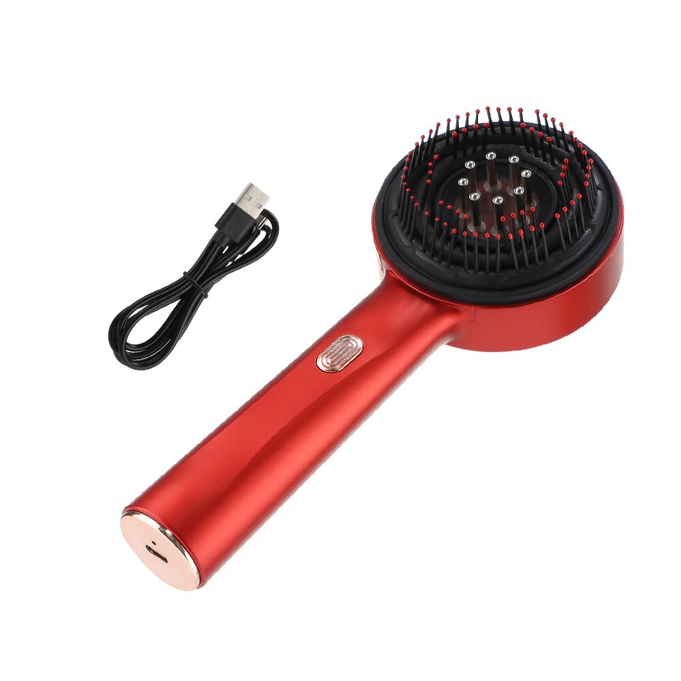 3 Modes Red Light Massage Comb Vibration Promotes Hair Growth Red Light ...