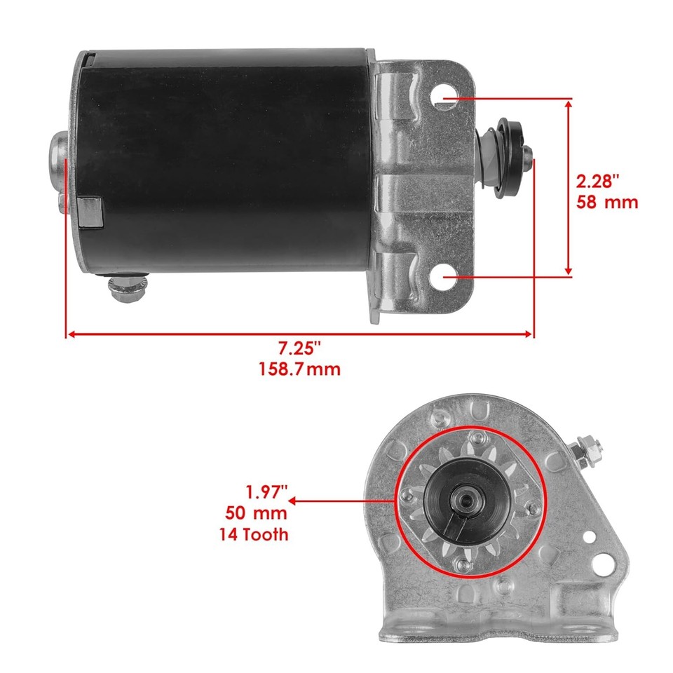 Starter motor for Husqvarna YTA18542 YTH2042 YTH18542 Briggs & Stratton ...
