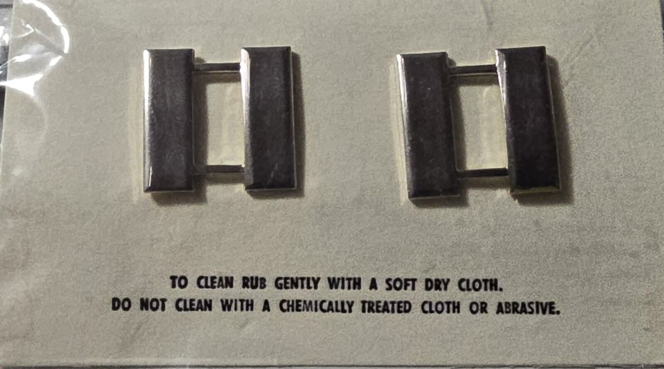 MINI 1" Pair USAF AIR FORCE Officer Rank Badge US Military Captain Rank ...