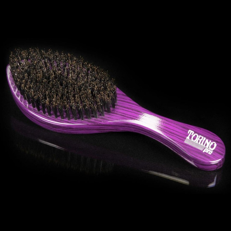 Torino Pro Wave Brush #600 By King - Medium Hard Curve 360 Waves Brush ...