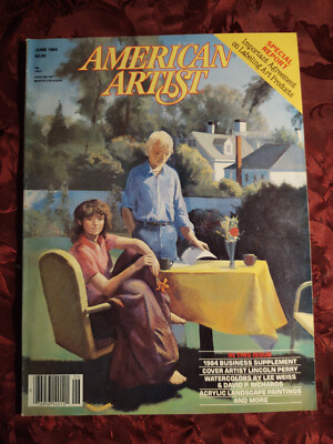 AMERICAN ARTIST June 1984 Lincoln Perry Randall Lake Lee Weiss Buffalo ...