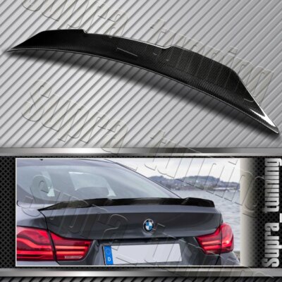 PSM-Style Carbon Fiber Trunk Spoiler For 15-20 BMW F36 4-Series 4DR ...