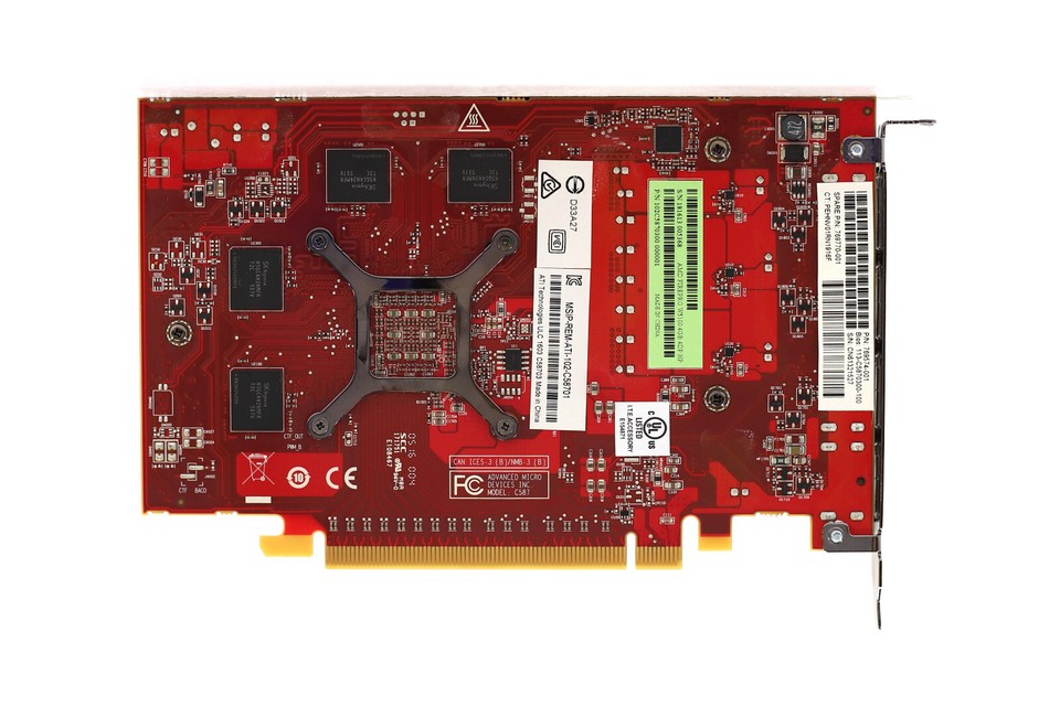 AMD FirePro W5100 4GB GDDR5 PCIe x16 Graphics Card HP P/N: 769770-001 ...