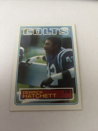 1983 Topps Derrick Hatchett #213 Baltimore Colts Texas Longhorns | eBay