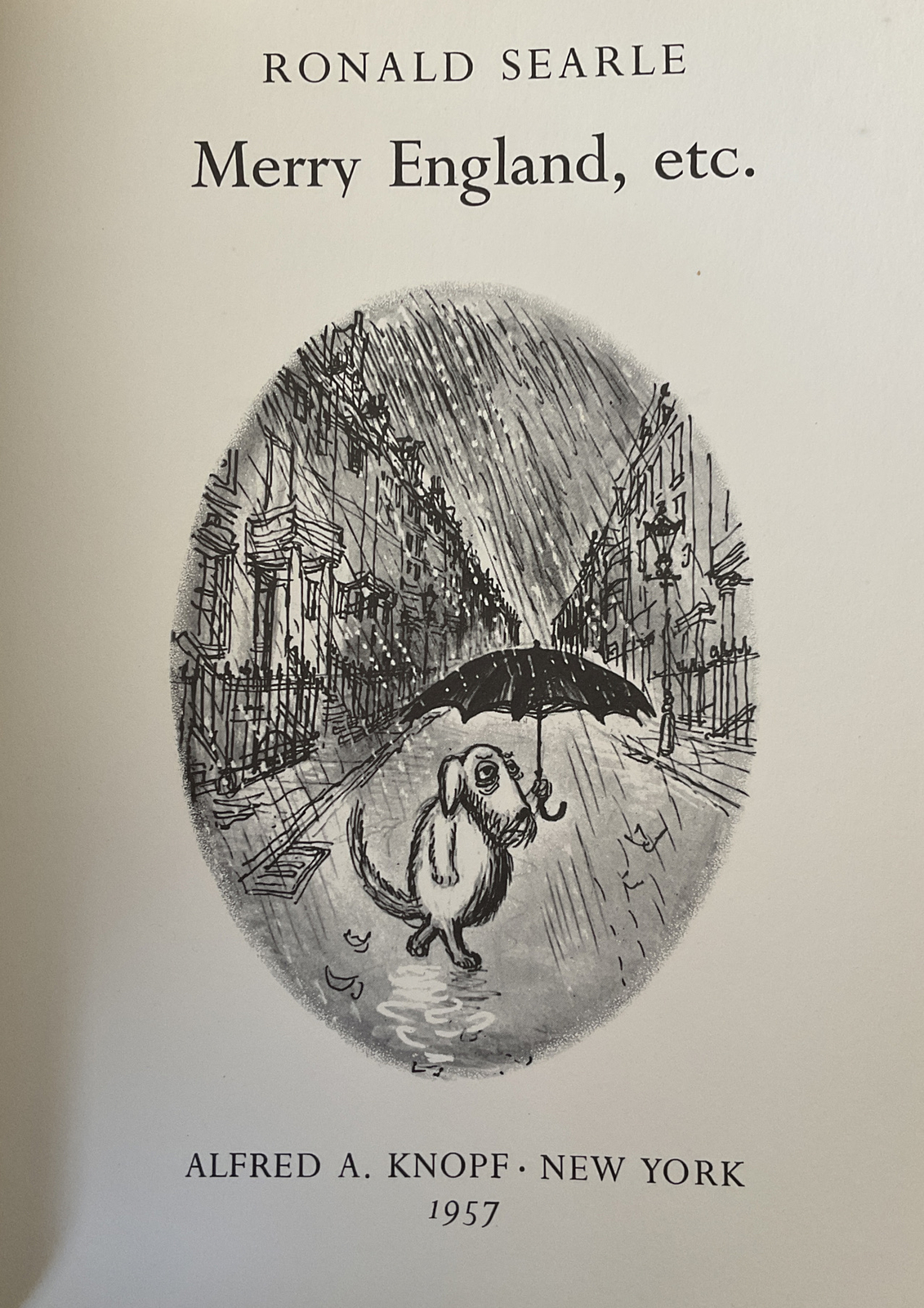 Ronald Searle Merry England,etc. cartoon humor FIRST American Edition ...