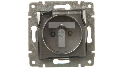 VENA Splashproof socket with/out IP44 with shutters, transparent cover ...