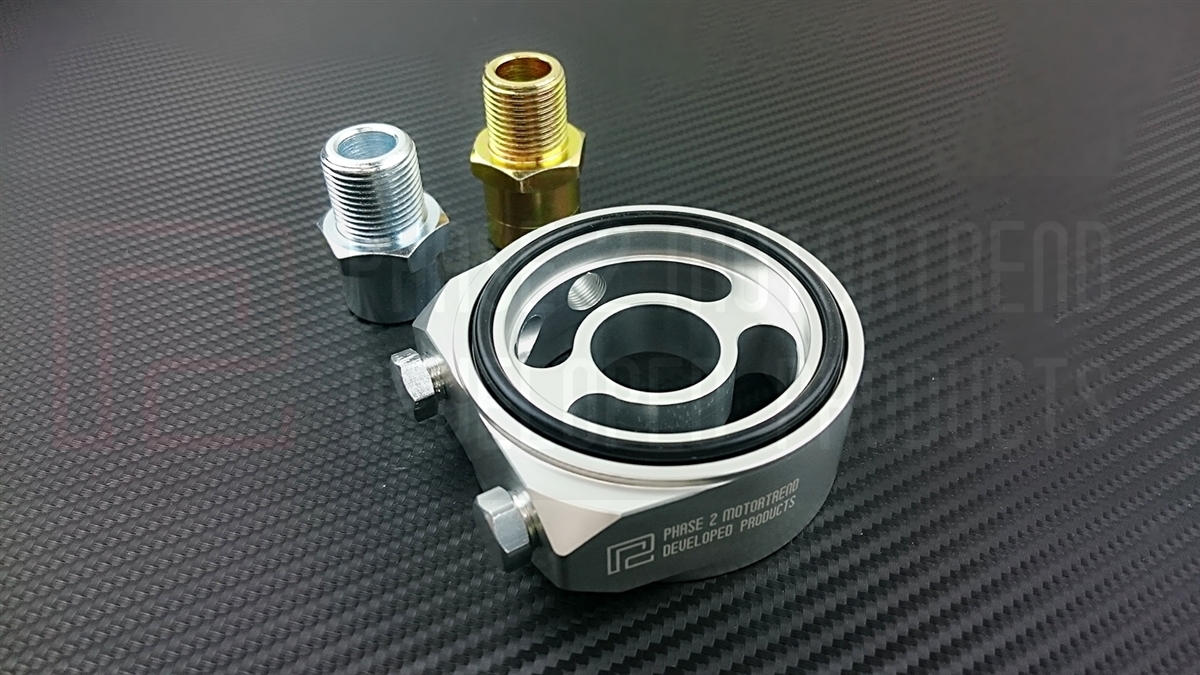 P2M Universal Oil Filter Sandwich Adapter for 1/8 NPT Sensors Gauges ...