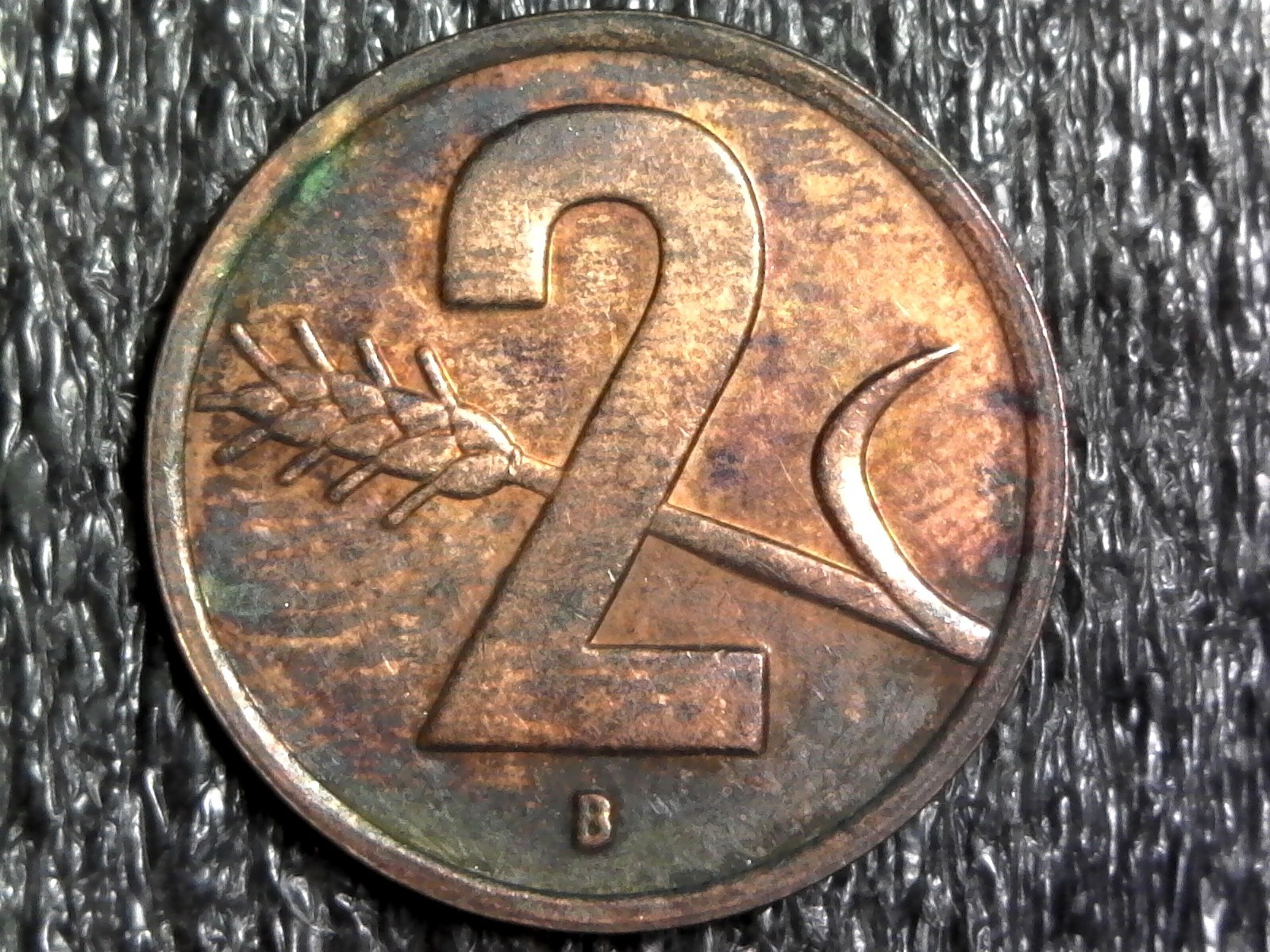 1955b Switzerland, Swiss 2 Rappen Foreign, World Coin KM#47 Low Mintage ...