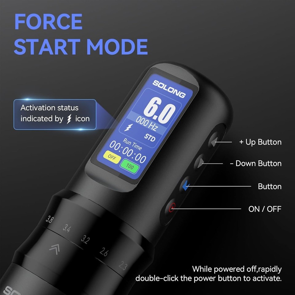 Wireless Tattoo Gun Kit-Solong Complete Tattoo Machine Kit with ...