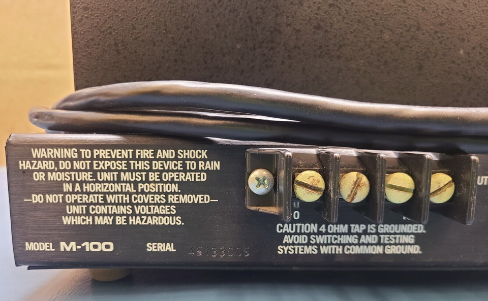 Audio Research M-100 High Definition Power Amplifier TESTED ...