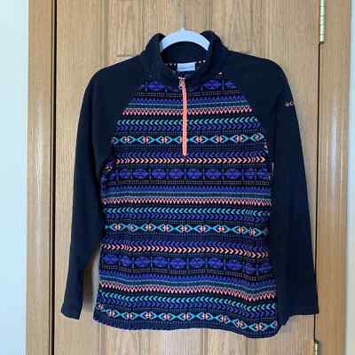 COLUMBIA Girls XL Aztec Print Fleece Pullover | eBay