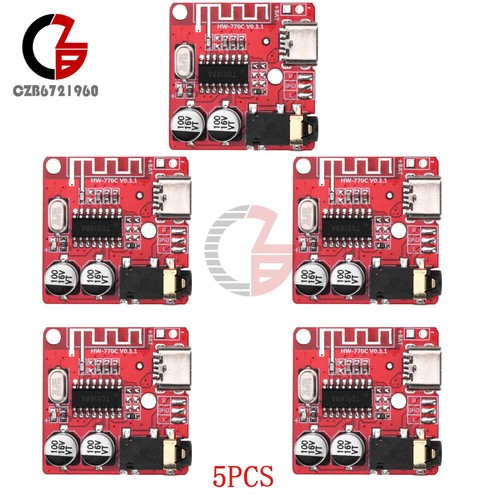 5pcs 3.7-5V Bluetooth 5.1 Audio Receiver MP3 Decoder Lossless Amplifier ...