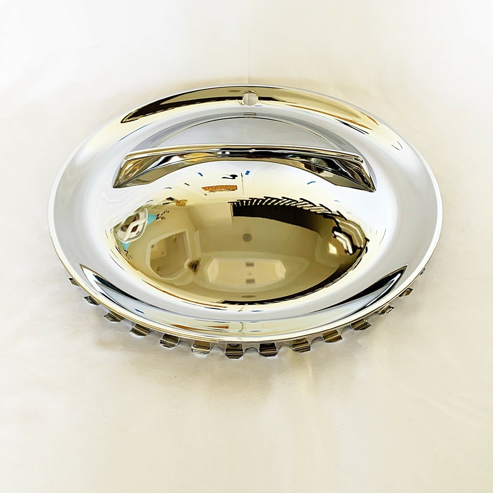 Custom / Leadsled 15" FLIPPER Single Bar Hub Caps X 4 - Hot Rod ...