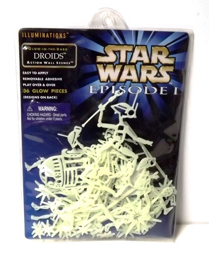 Star Wars Episode 1 Illuminations Glow-in-the-dark Droids Action Wall ...