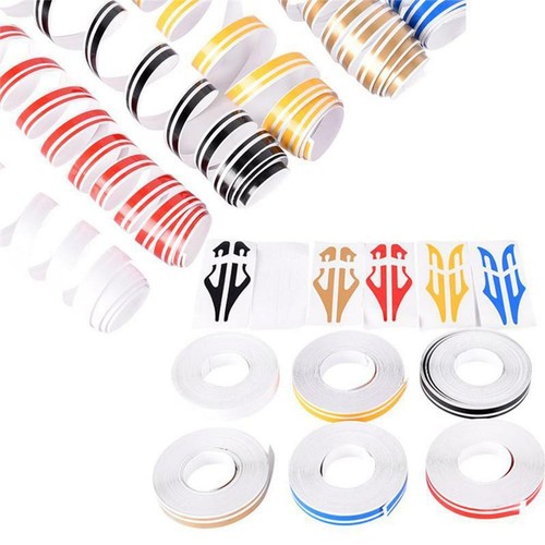 1pc Tape Car Decal Striping Pin Stripe Steamline Vinyl Multicolored ...