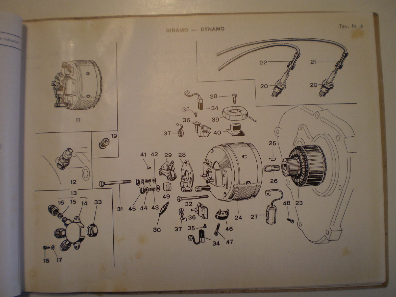 Moto Parilla 350 cc twin parts catalogue & price list | eBay