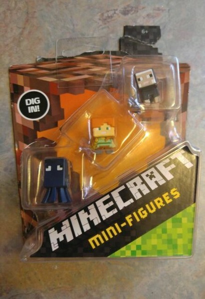 Mattel Minecraft Collectible Figures Set L (3-pack) Series 3 for sale ...