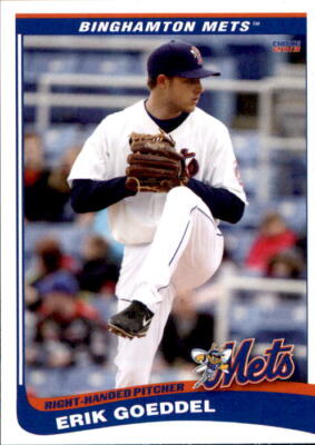 2013 Binghamton Mets Choice #13 Erik Goeddel Hillsborough California CA ...